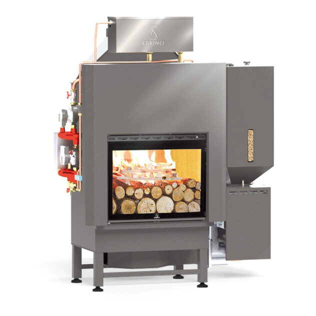 Termocamino Legna e Pellet Carinci Evolution 4.0 Combinato